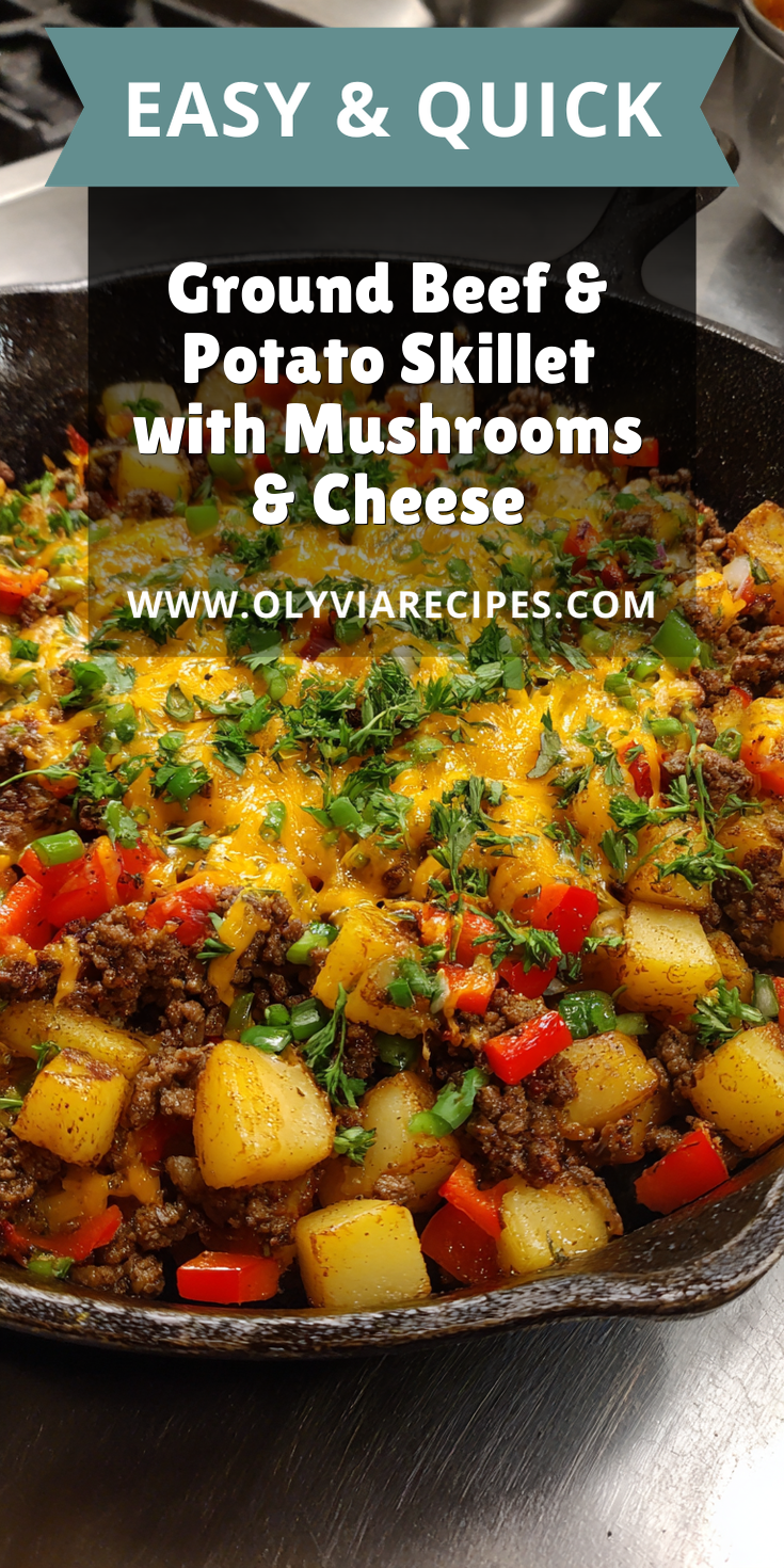 Loaded Ground Beef & Potato Casserole with Veggies Recipe | Easy Step ...