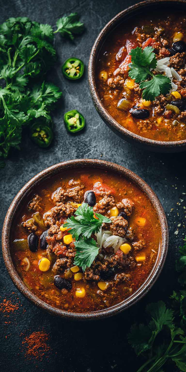 Quick Tex-Mex Beef Taco Soup – Flavor-Packed Meal Recipe | Easy Step-by ...